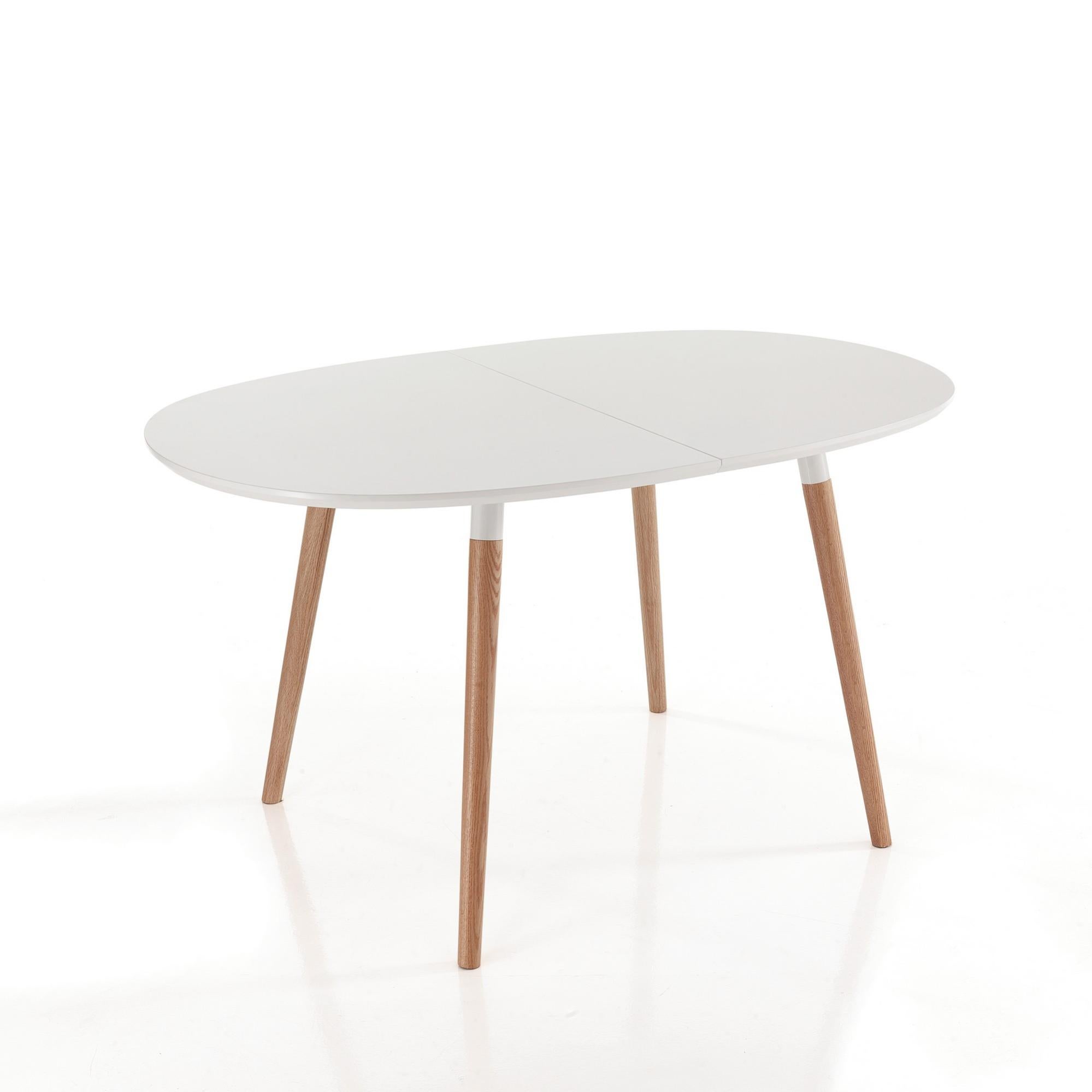 Table à rallonge ovale BOIS DOUX 140 | Leroy Merlin