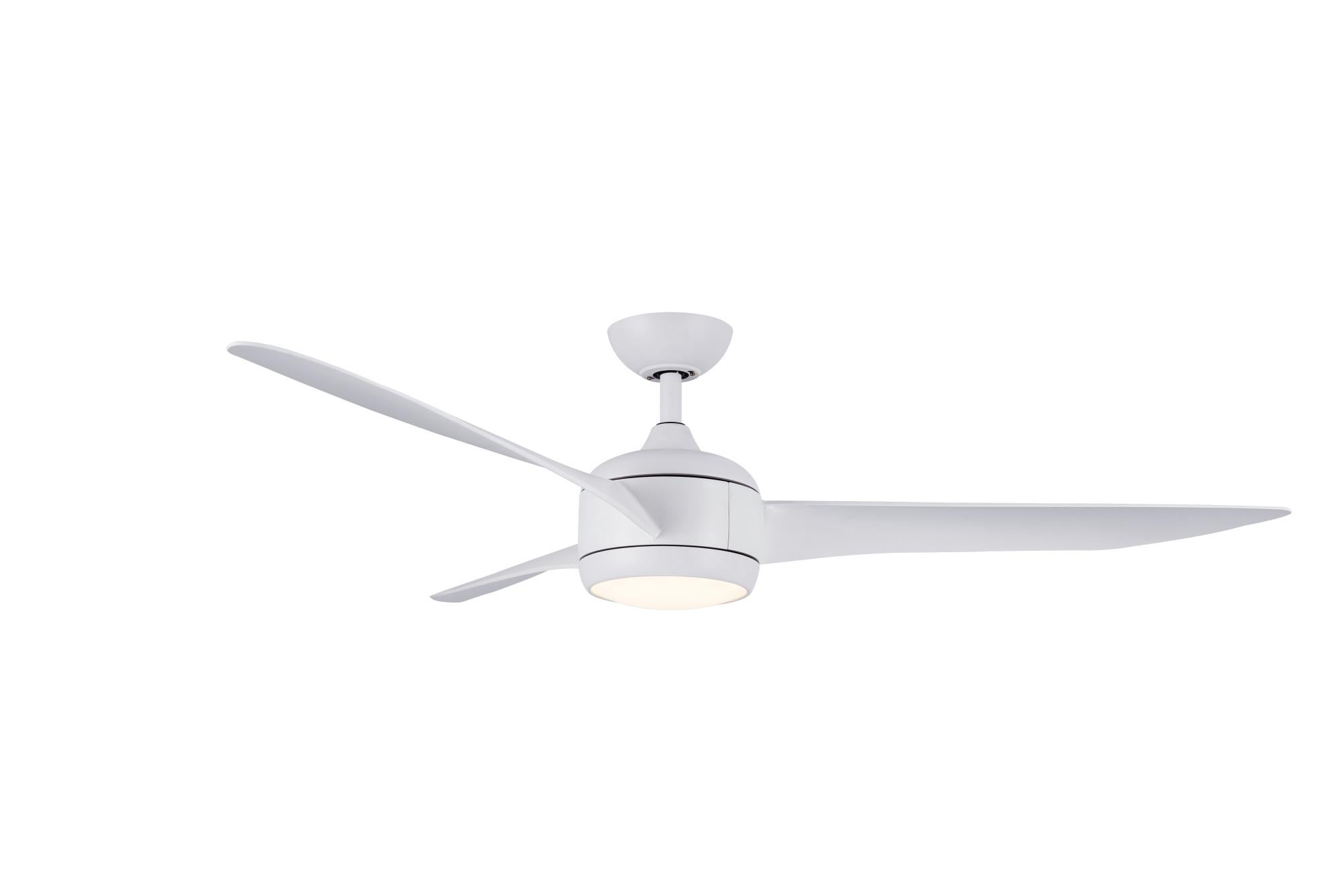 Ventilatore da soffitto DC 147cm LED 18W 3CCT in finitura Bianca WIFI ...