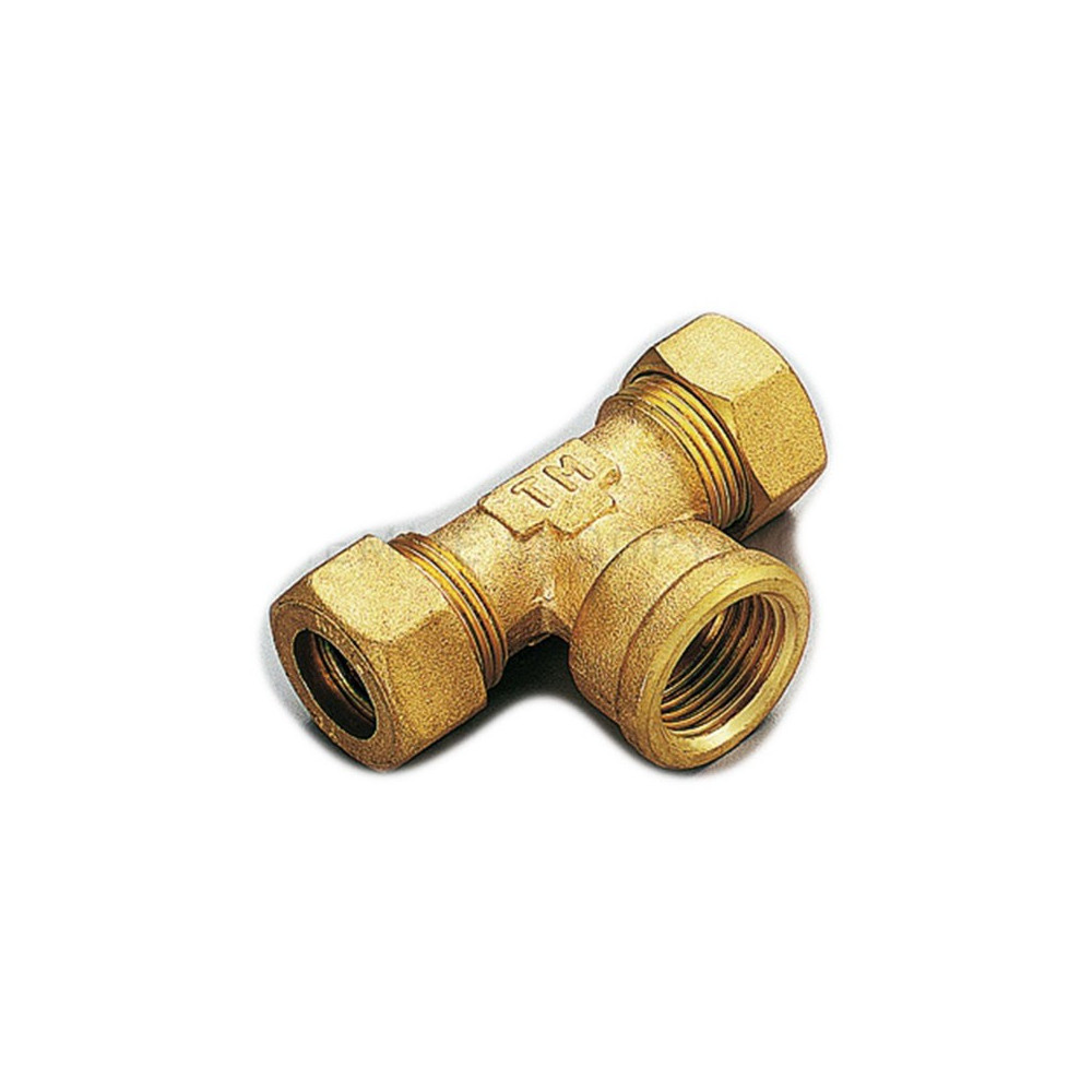 Raccordo a tee t femmina a compressione con tenuta o-ring 22x3/4''x22 | Leroy Merlin