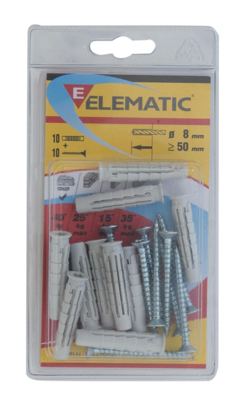 10 cf di elematic blister tasselli t6/va 6 (pz.15)* | Leroy Merlin