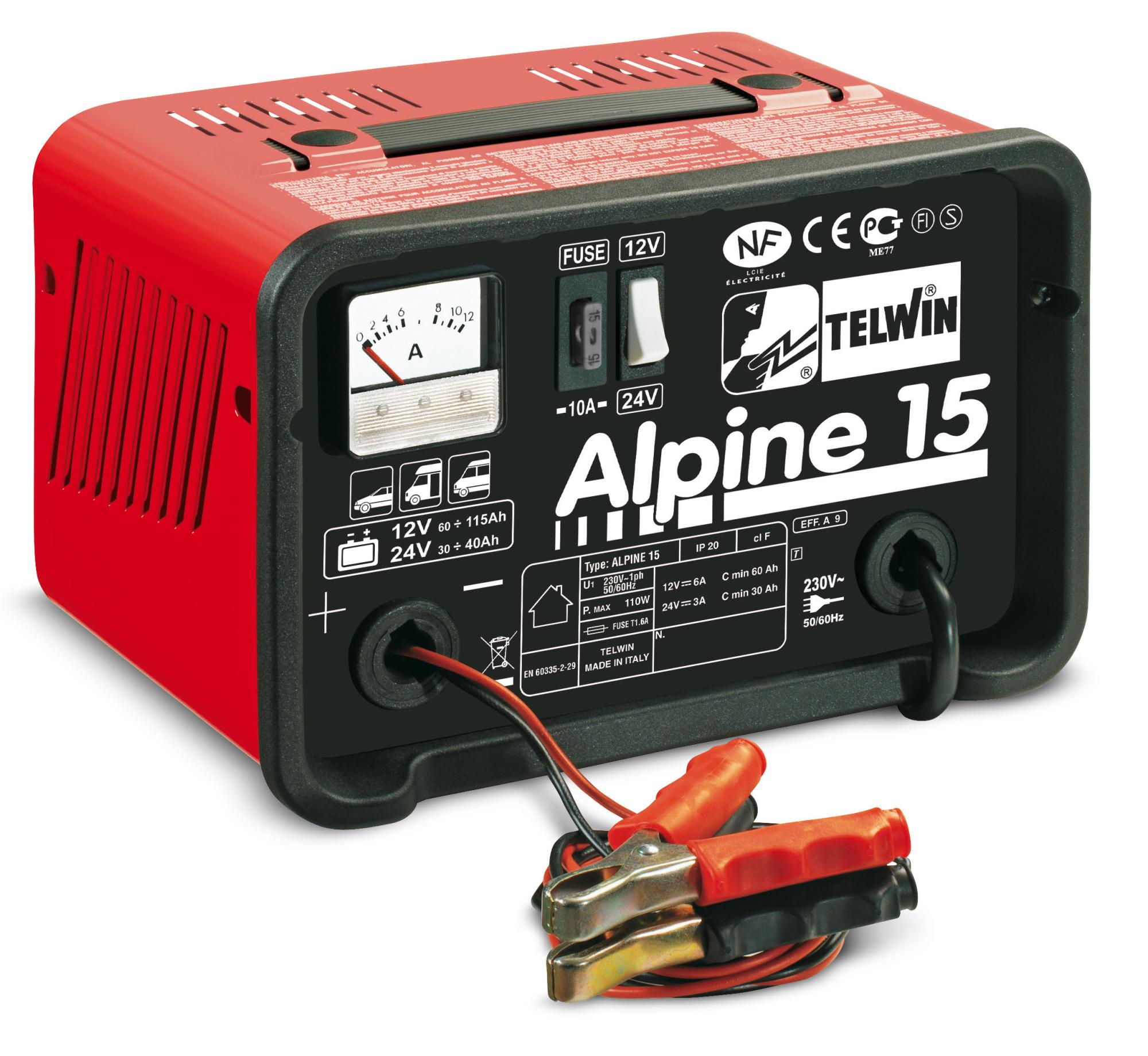Telwin Caricabatteria Alpine 15 Tensione 12-24 V | Leroy Merlin