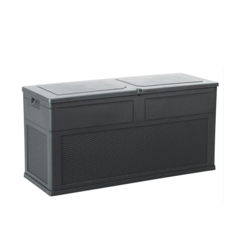Garden Box 320 L Antracite Nero TOSCANE 119xD46xH60 cm Resina Anti UV ...