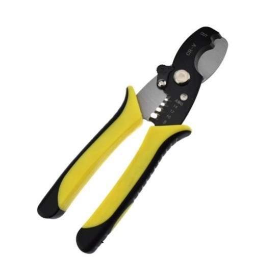 Pinza tronchese spella fili filo cavi cavo elettrico spellafili mm 200 ...