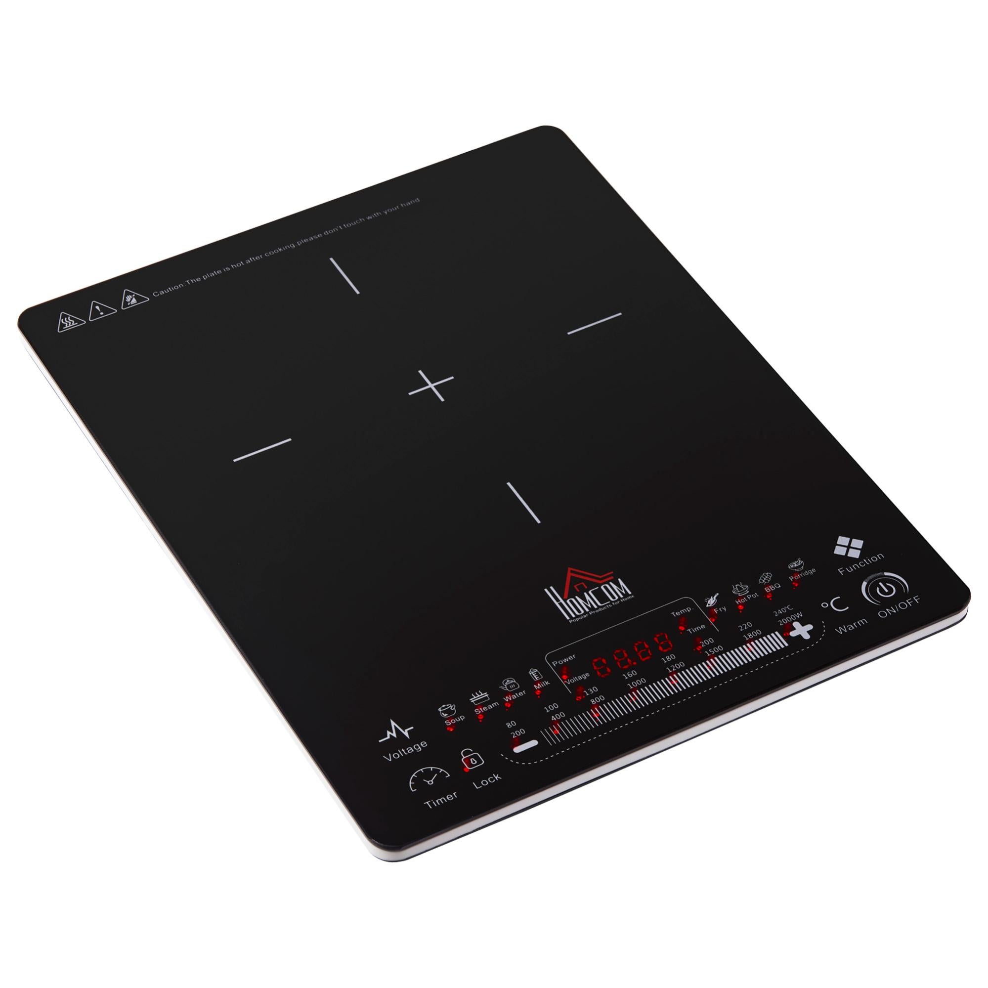 Plaque induction portable 2000 W noire | Leroy Merlin