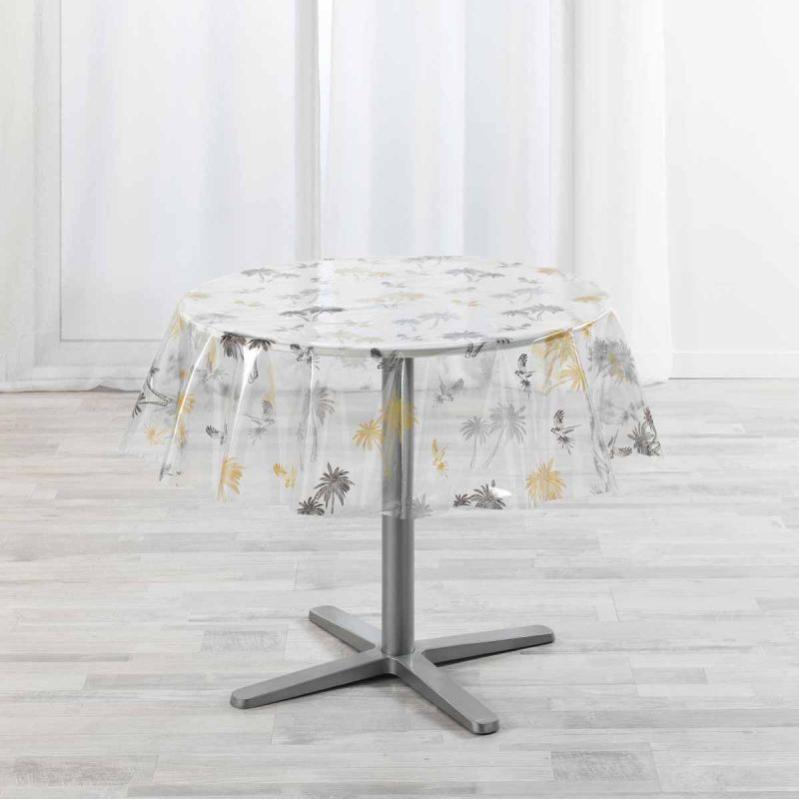Paris Prix - Nappe Cristal Imprimée Ronde "balisor" 140cm Gris | Leroy ...