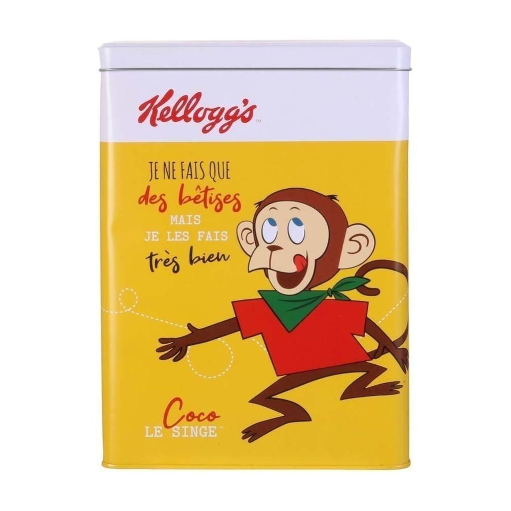 Boîte à céréales en métal Kelloggs vintage Jaune Kellogg's | Leroy Merlin