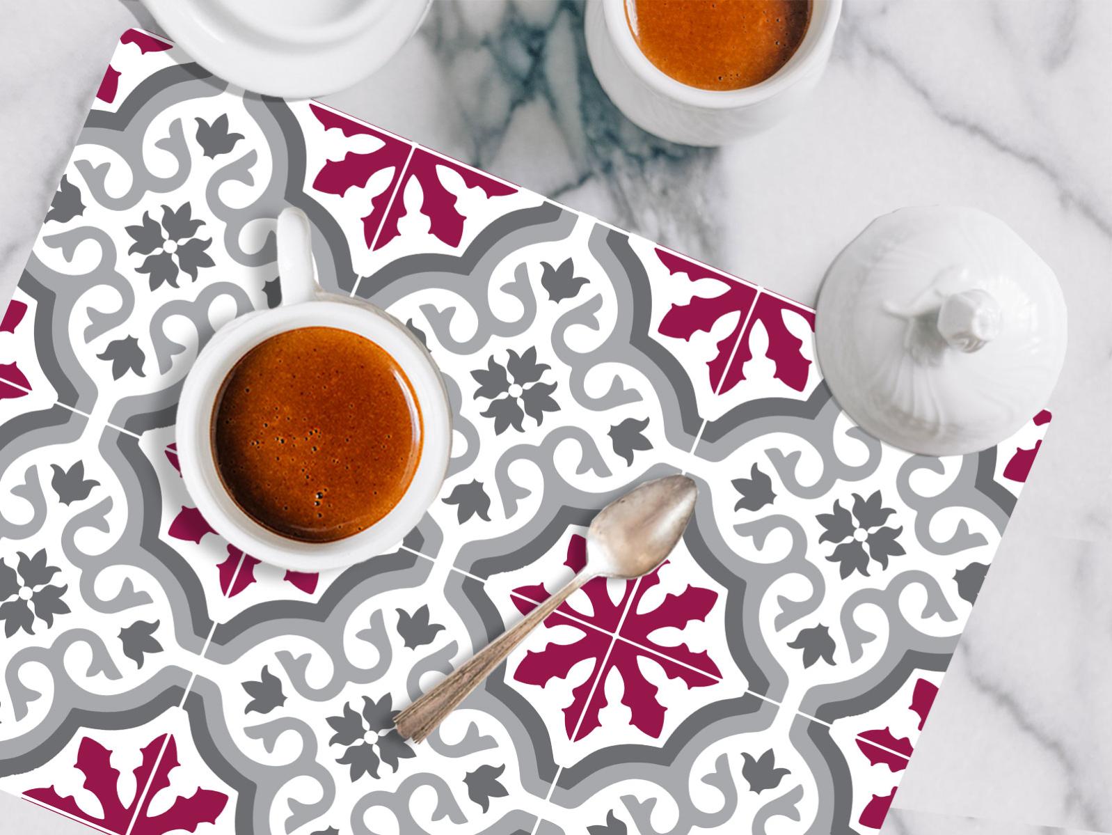 Set de table vinyle TRIANON pourpre 48x36cm | Leroy Merlin