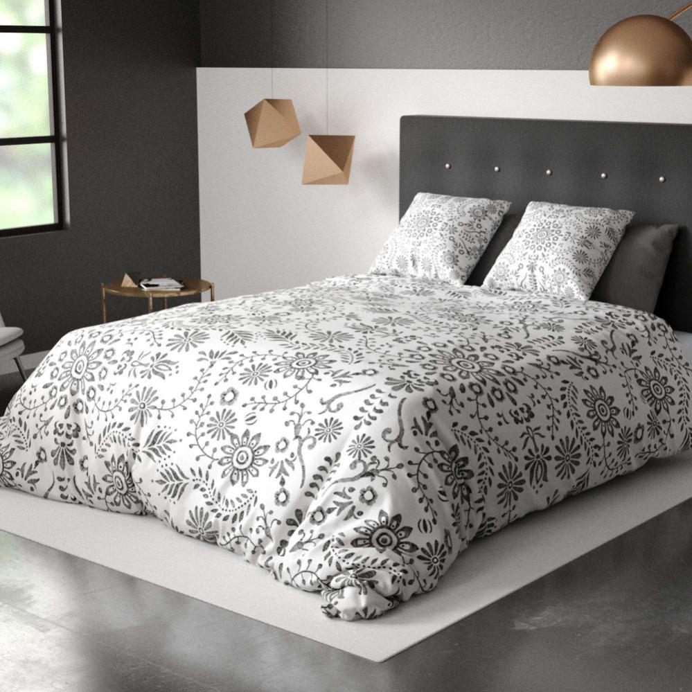 Parure de drap 270x290 3 pièces Coton Vishka | Leroy Merlin