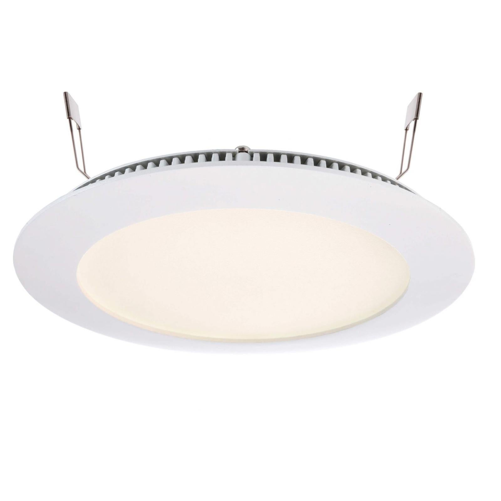 Foco LED 12W Panel Ultra Slim Recessed Round Light Diffused Shop Hole ...