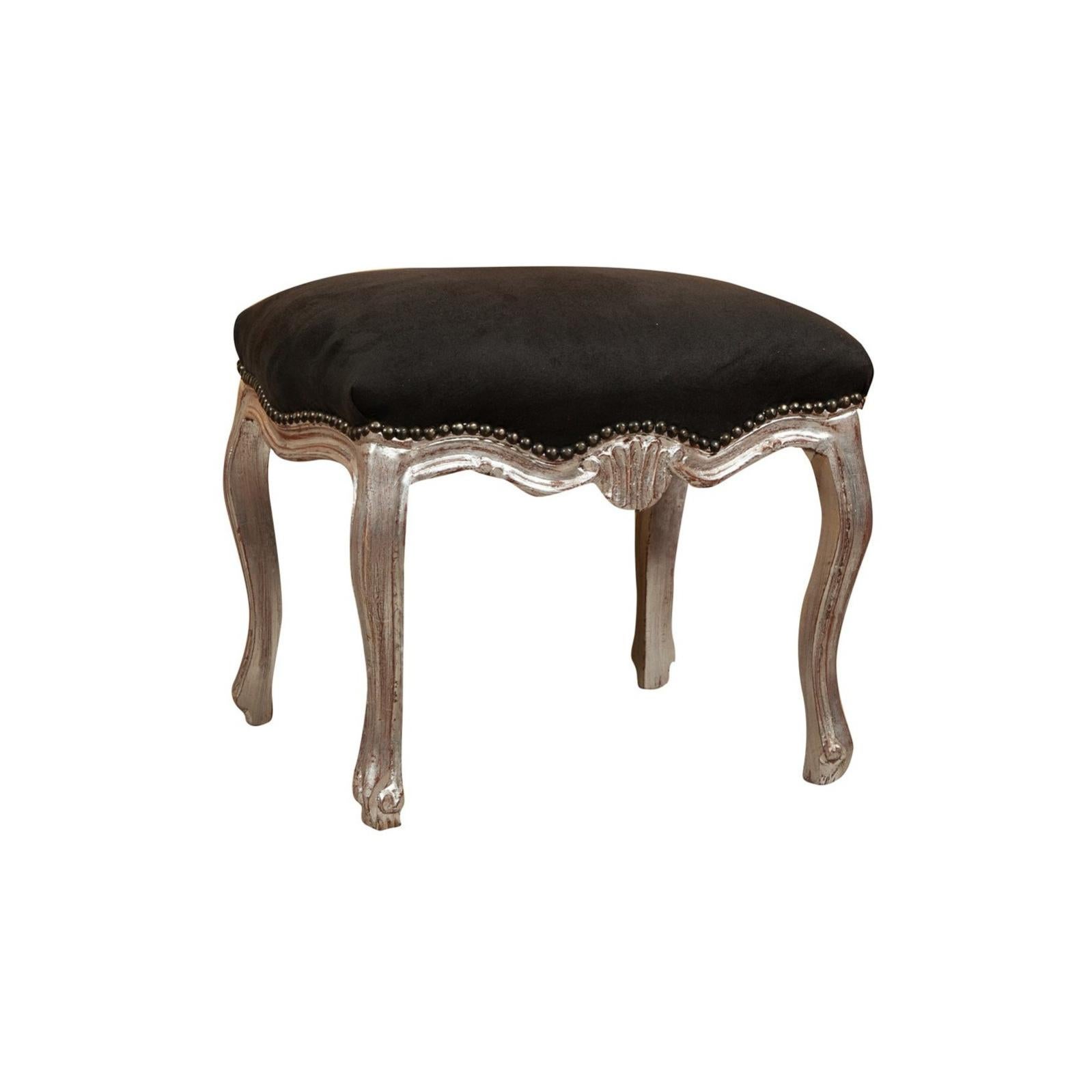 Biscottini Pouf escabel 60x50x50 cm | Elegante escabel para sofá y dormitorio | Escabel para ...