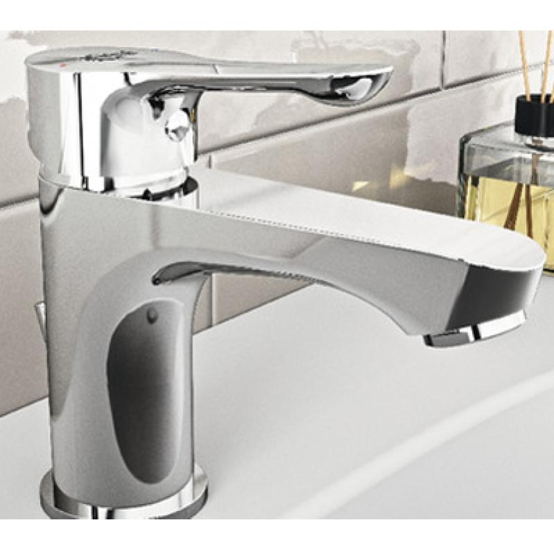 Ideal Standard BC647AA Alpha Miscelatore lavabo, con piletta in metallo ...