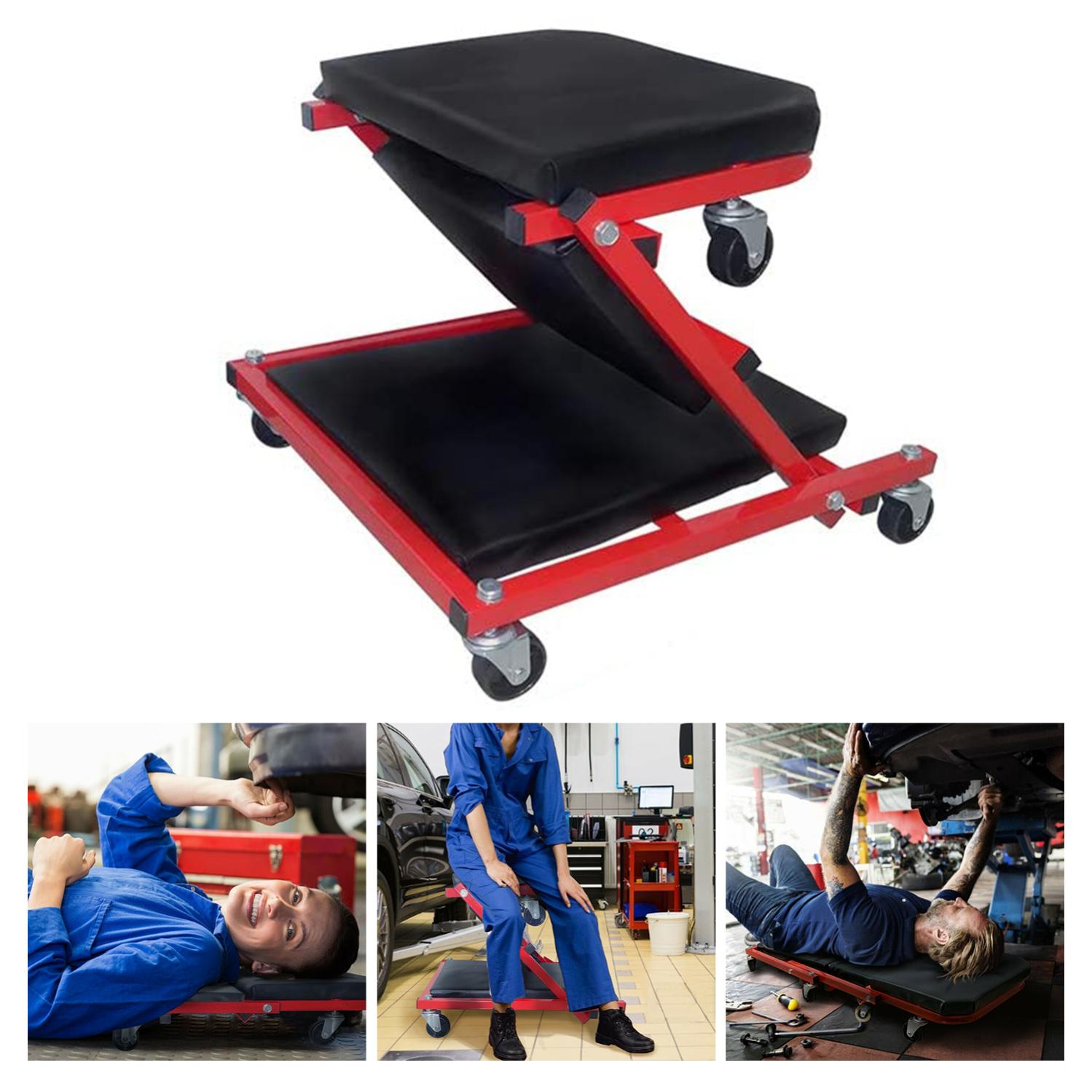 Rolling Board 2in1 Workshop Seat Workshop Stool Assembly Board Car Roll ...