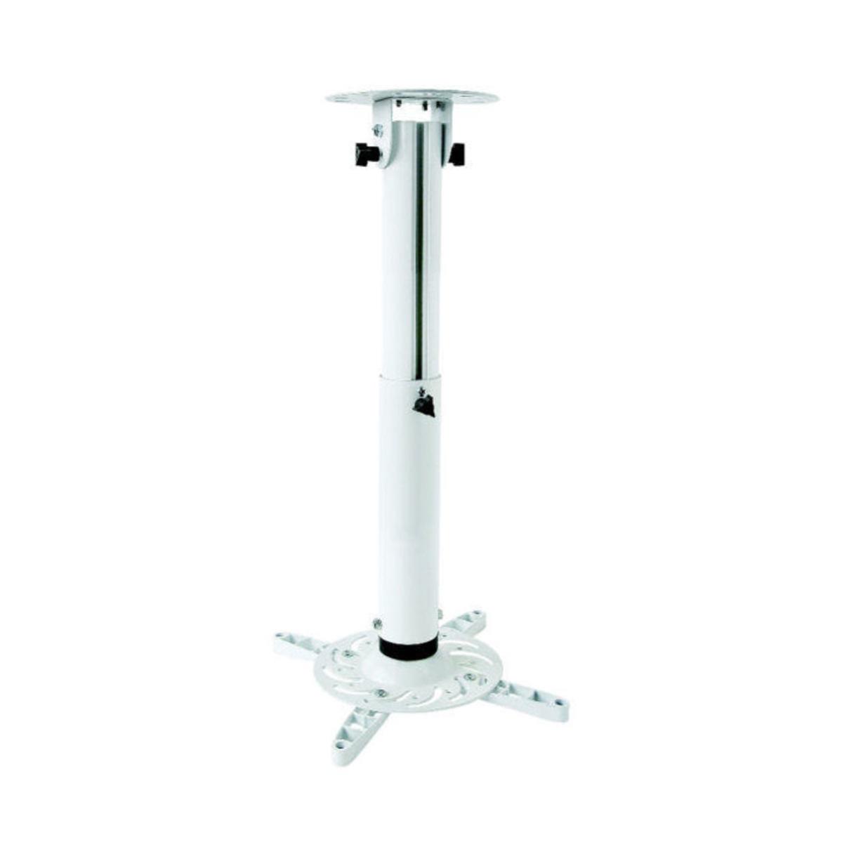 Soporte de techo para proyectores, Altura ajustable 30-44 cm, blanco ...