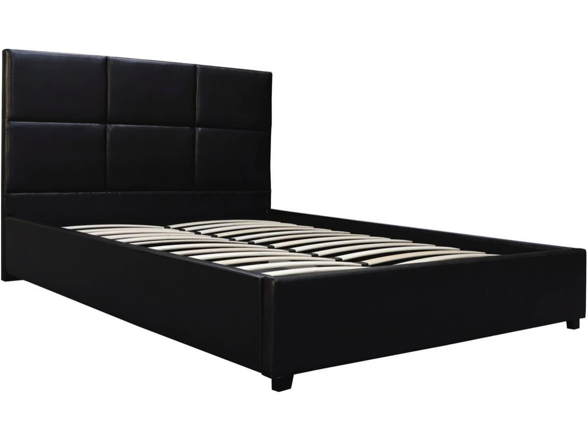 Lit PVC "Conan" 140 x 190 cm - Noir | Leroy Merlin