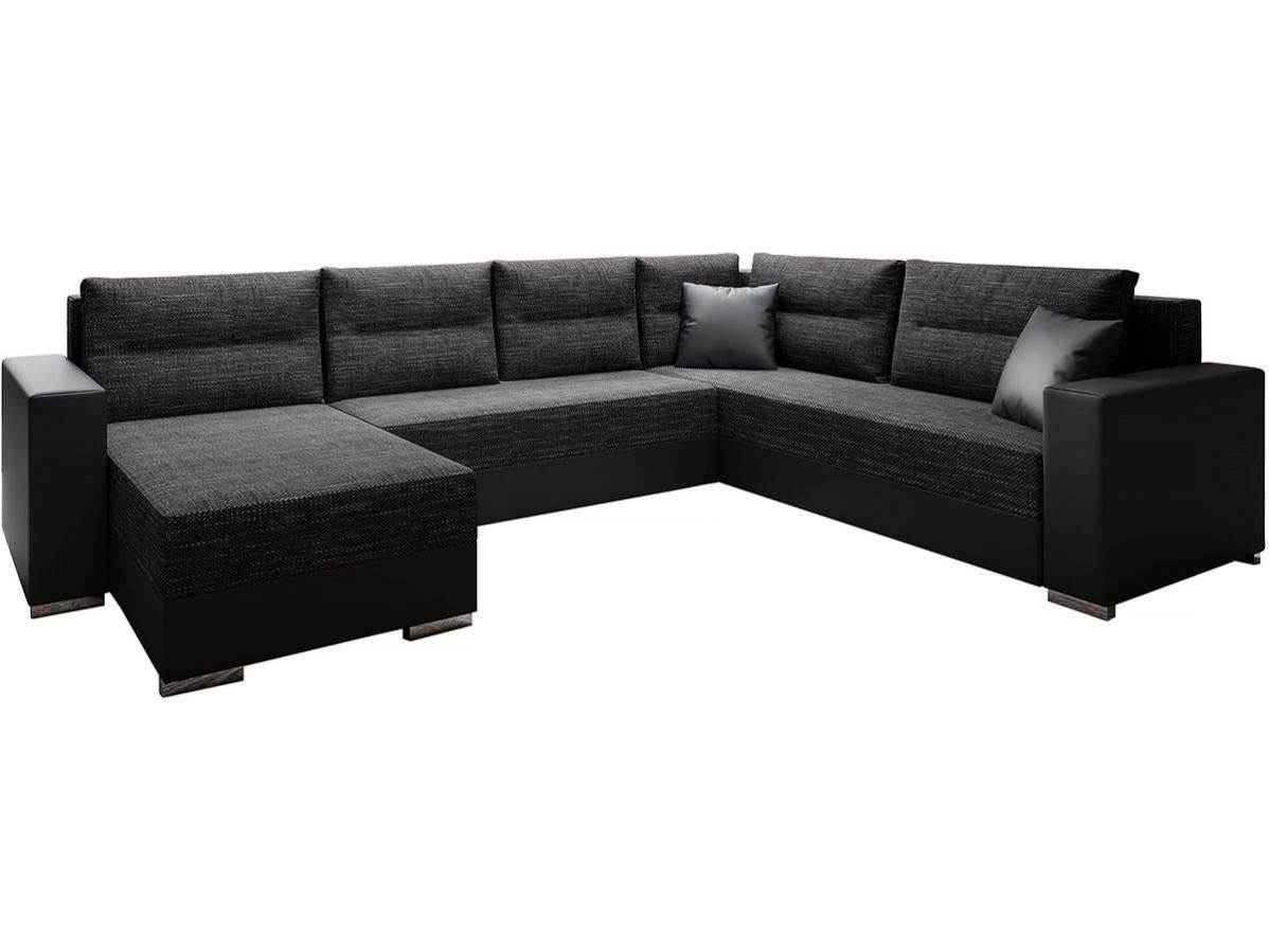 Canapé d'angle Panoramique convertible "Gred U" - 314 x 217 x 90 cm - 5 ...