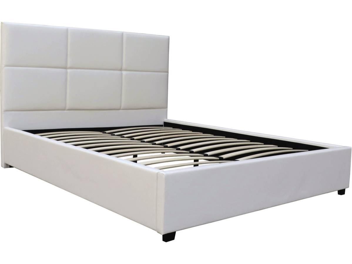 Lit PVC "Conan" 160 x 200 cm - Blanc | Leroy Merlin