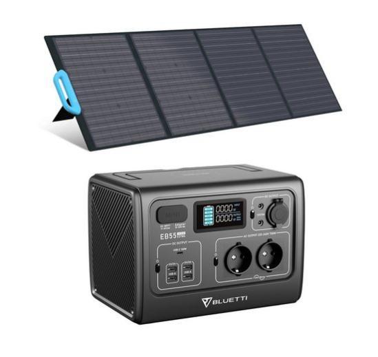 BLUETTI EB55 + PV120 Kit Generatore Solare | Leroy Merlin