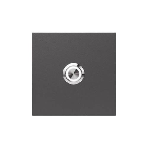 DKO ELEC Sonnette filaire acier carré LED gris foncé | Leroy Merlin