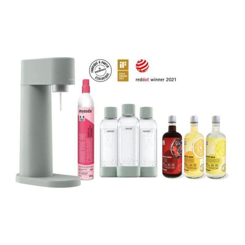 MYSODA - Woody Pigeon Machine Pack (Macchina + 1 cilindro + 3 bottiglie ...