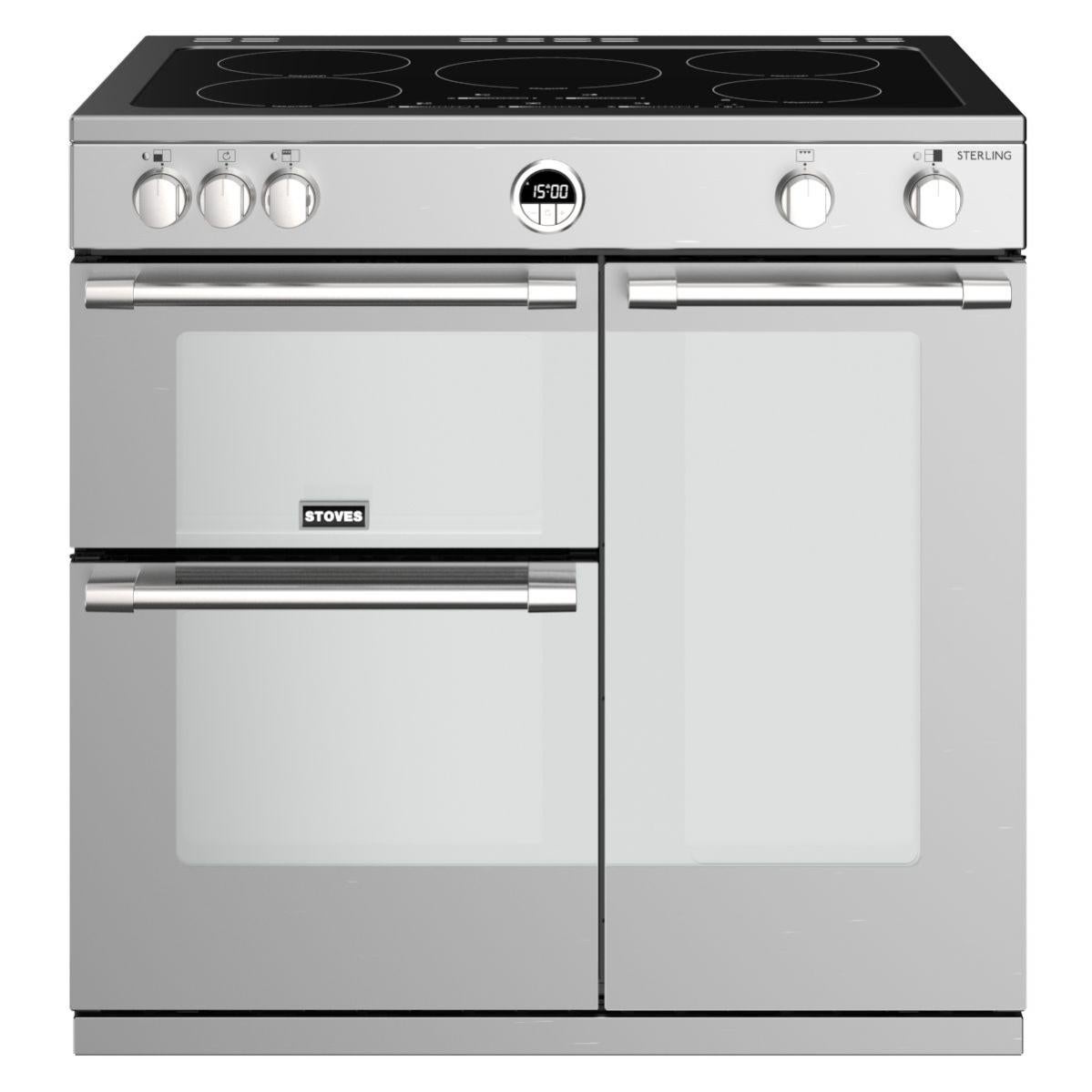 Piano de cuisson induction STOVES STERLING S 90 EI INOX | Leroy Merlin