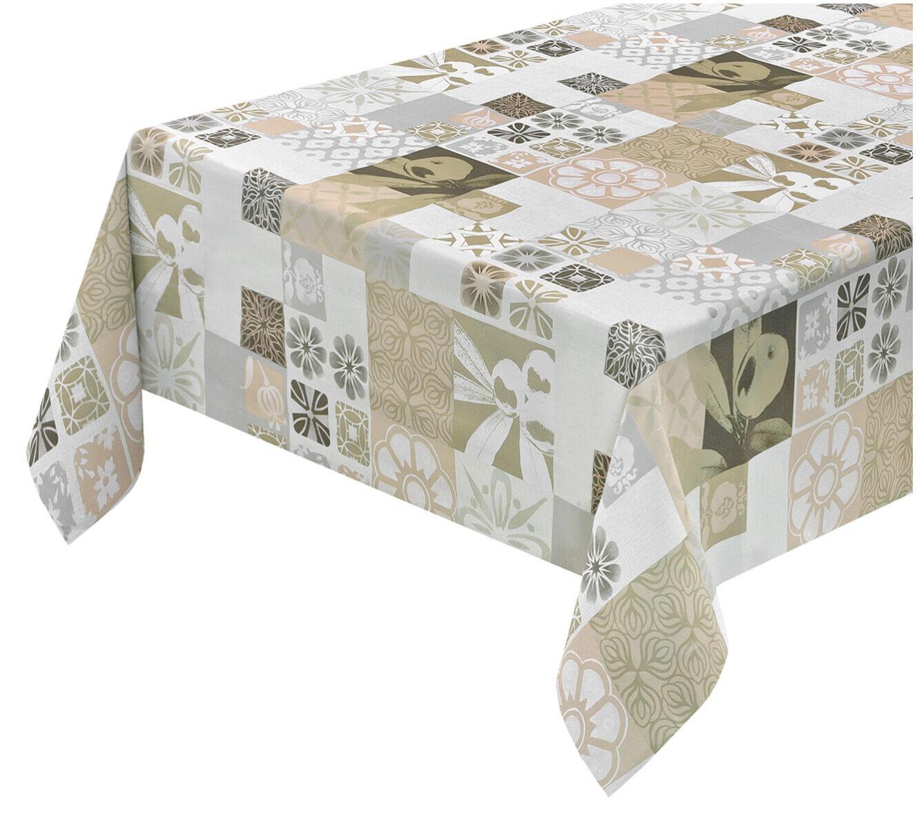 Nappe De Cuisine Au Mètre H140 Antitache Plastifiée Effet Tissu ...