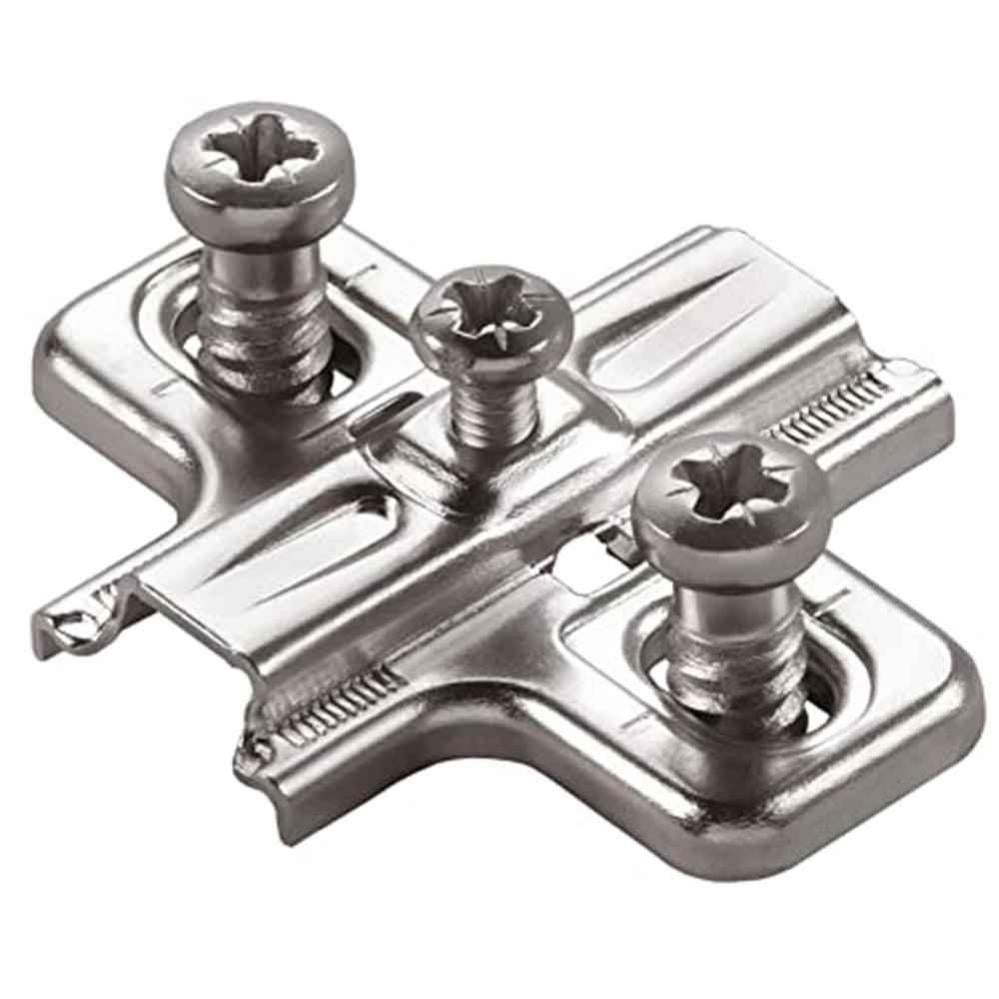 Basetta Salice B2VGH09 fissa a croce con viti EURO Alt.0 per cerniere ...