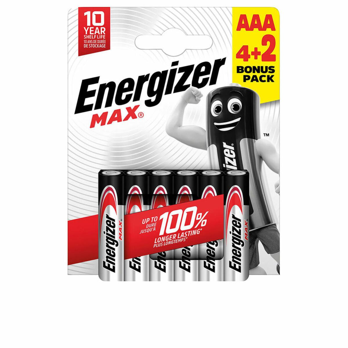 Batterie Alcaline LR03 Energizer Max (6 Unità) | Leroy Merlin