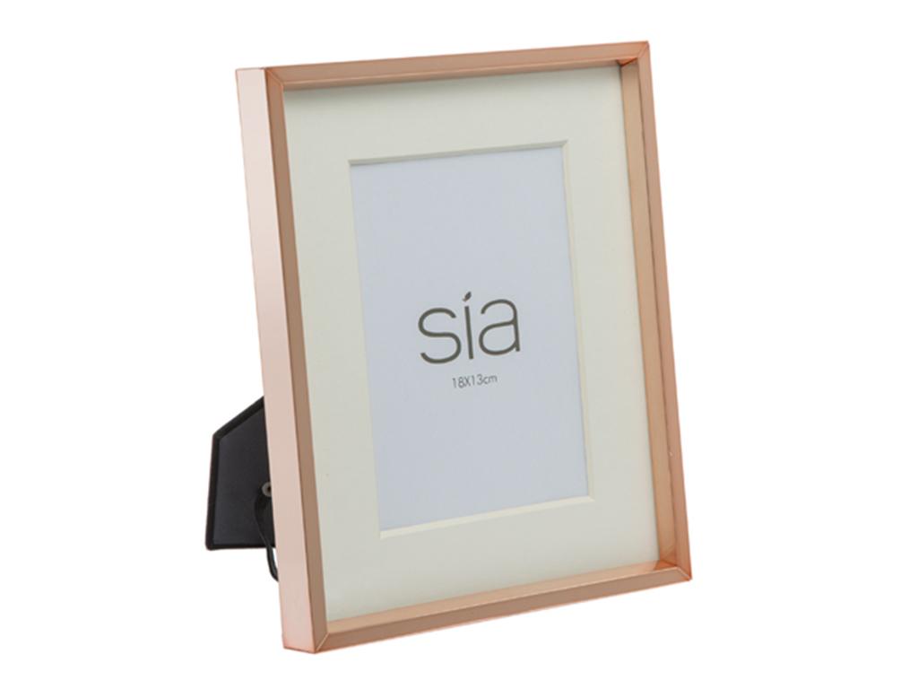 Cadre photo SIA PURE - Acier - Format photo 13 x 18 cm - Coloris : Or ...