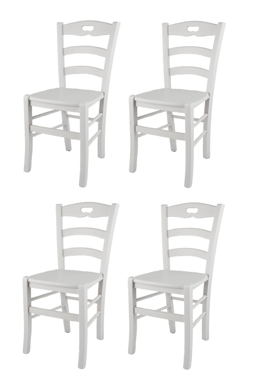 Tommychairs - Set 4 Sedie modello Savoie per cucina bar e sala da pranzo, robusta struttura e ...