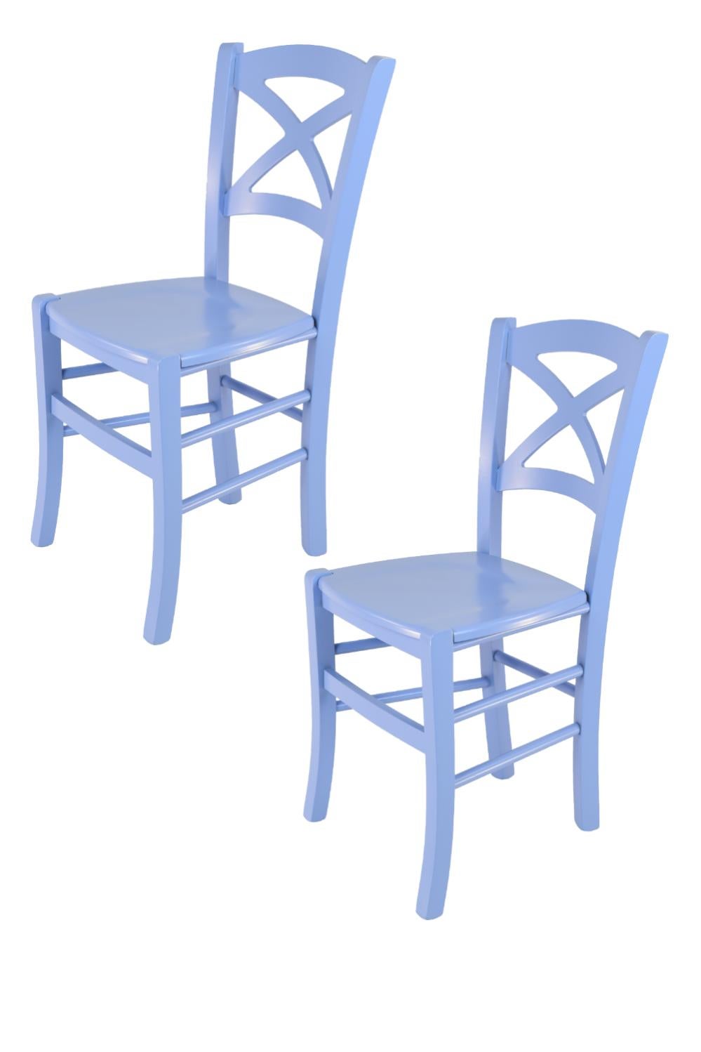 Tommychairs - Set 2 sedie Cross per cucina bar e sala da pranzo ...