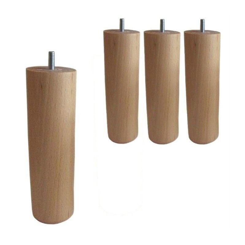 SEDAC 4 Pieds Cylindriques Verni naturel H 20cm | Leroy Merlin