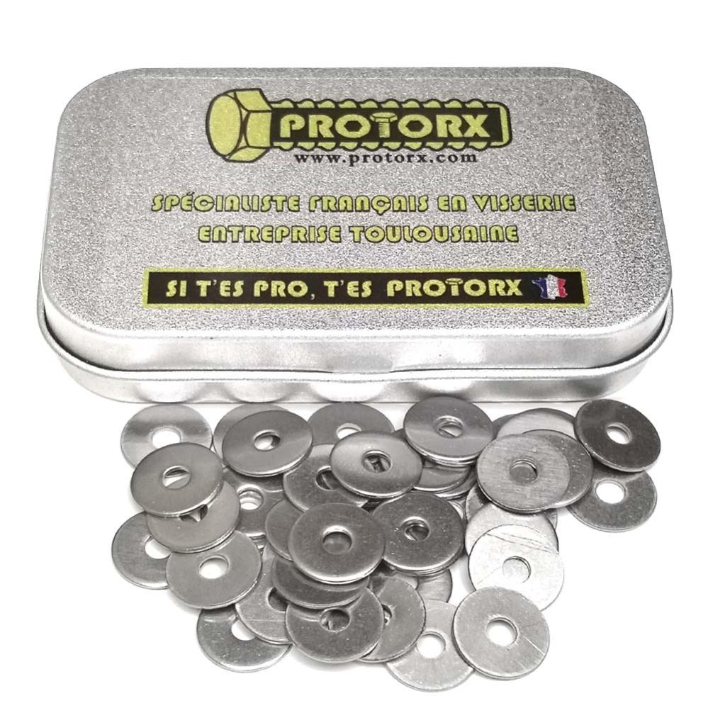 Rondelle Inox M3 : Boite 50 Pcs Plate LARGE Acier Inoxydable A2 | Usage ...