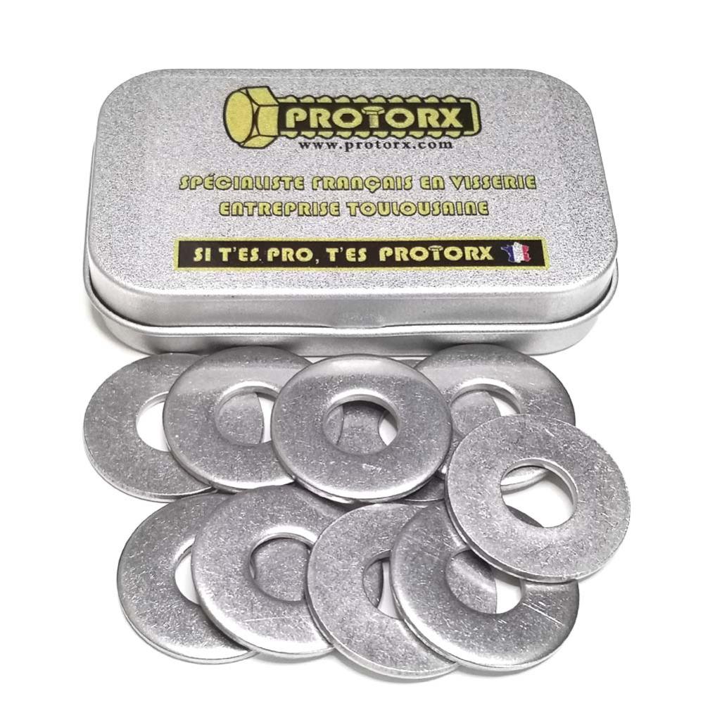 Rondelle Inox M10 : Boite 10 Pcs Plate LARGE Acier Inoxydable A2 ...