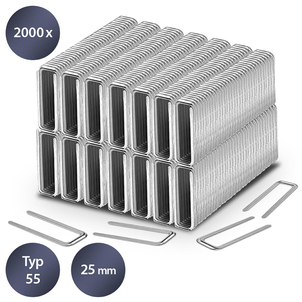 TROTEC Set de 2000 agrafes de type 55, L 25 mm | Leroy Merlin