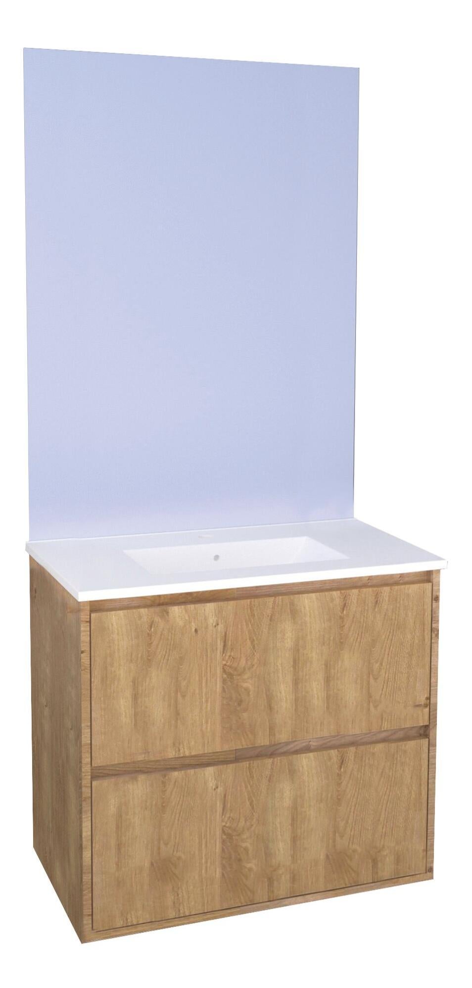 ONDEE - Mobile da bagno indipendente BELIS - Specchio a filo - 80cm ...
