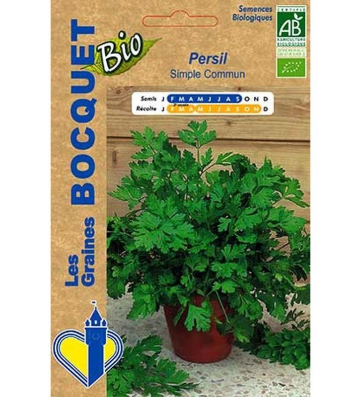 Persil Simple Commun Certifié Ecocert Fr-bio-01 - Les Graines Bocquet ...