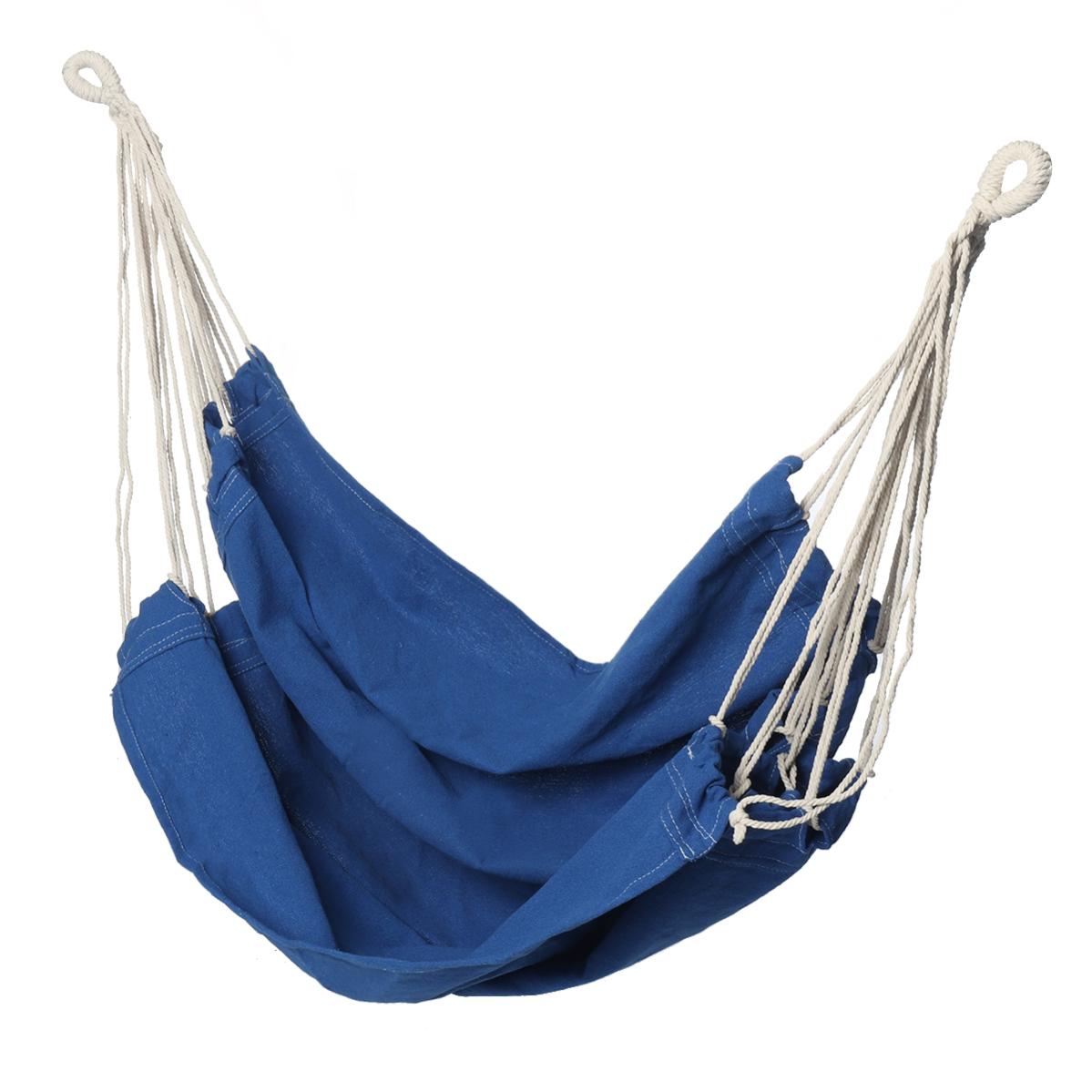 Hamac Siège de détente Toile 130 x 100 cm max 120kg bleu | Leroy Merlin