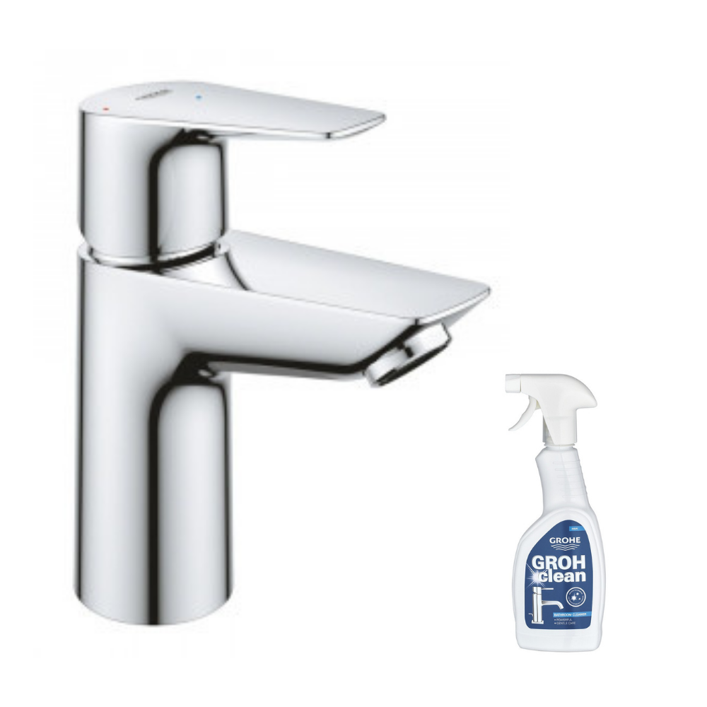 Mitigeur lavabo GROHE Start Edge taille S chromé + Nettoyant ...
