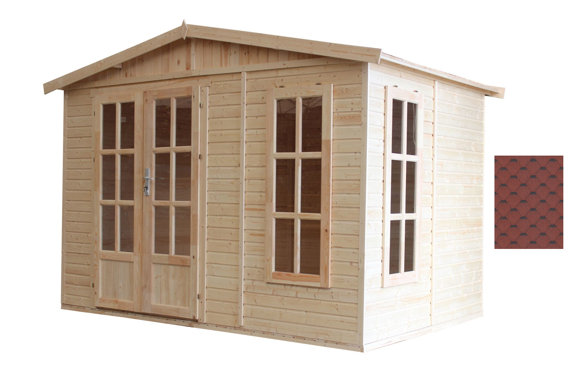 TIMBELA M334FB Ufficio in legno da giardino, Capanno in legno ...