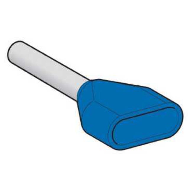 Embout de cablage - double - 0.75 mm2 - bleu - schneider electric ... Embout de cablage - double - 0.75 mm2 - bleu - schneider electric ...