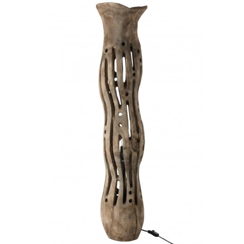 Lampe ht elise bois naturel | Leroy Merlin