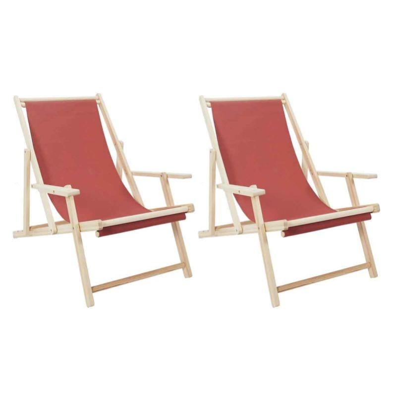 Paris Prix - Lot De 2 Chaises "chilienne" 108cm Terracotta | Leroy Merlin