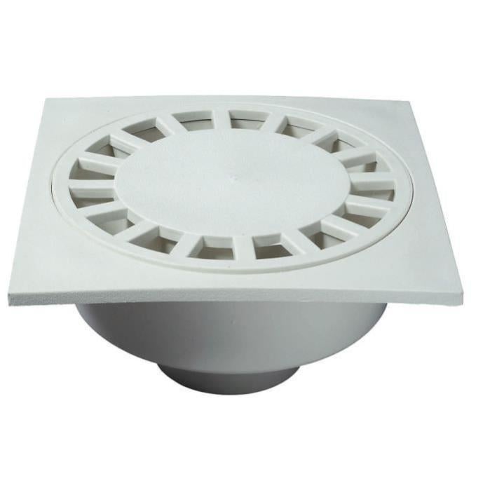 Wirquin Bonde De Sol Sp6025 - 25 X 25 Cm - Ø 100 Mm - Blanche - A ...