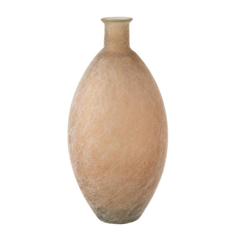 Vase ovale verre beige wash 60x29x29cm | Leroy Merlin