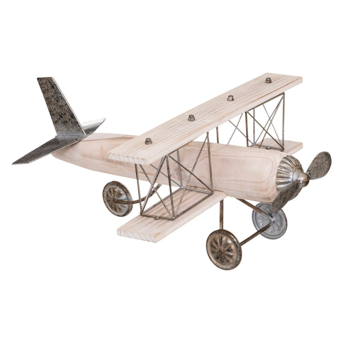 Avión - metal y madera H22 -5 cm - Atmosphera créateur d'intérieur ...