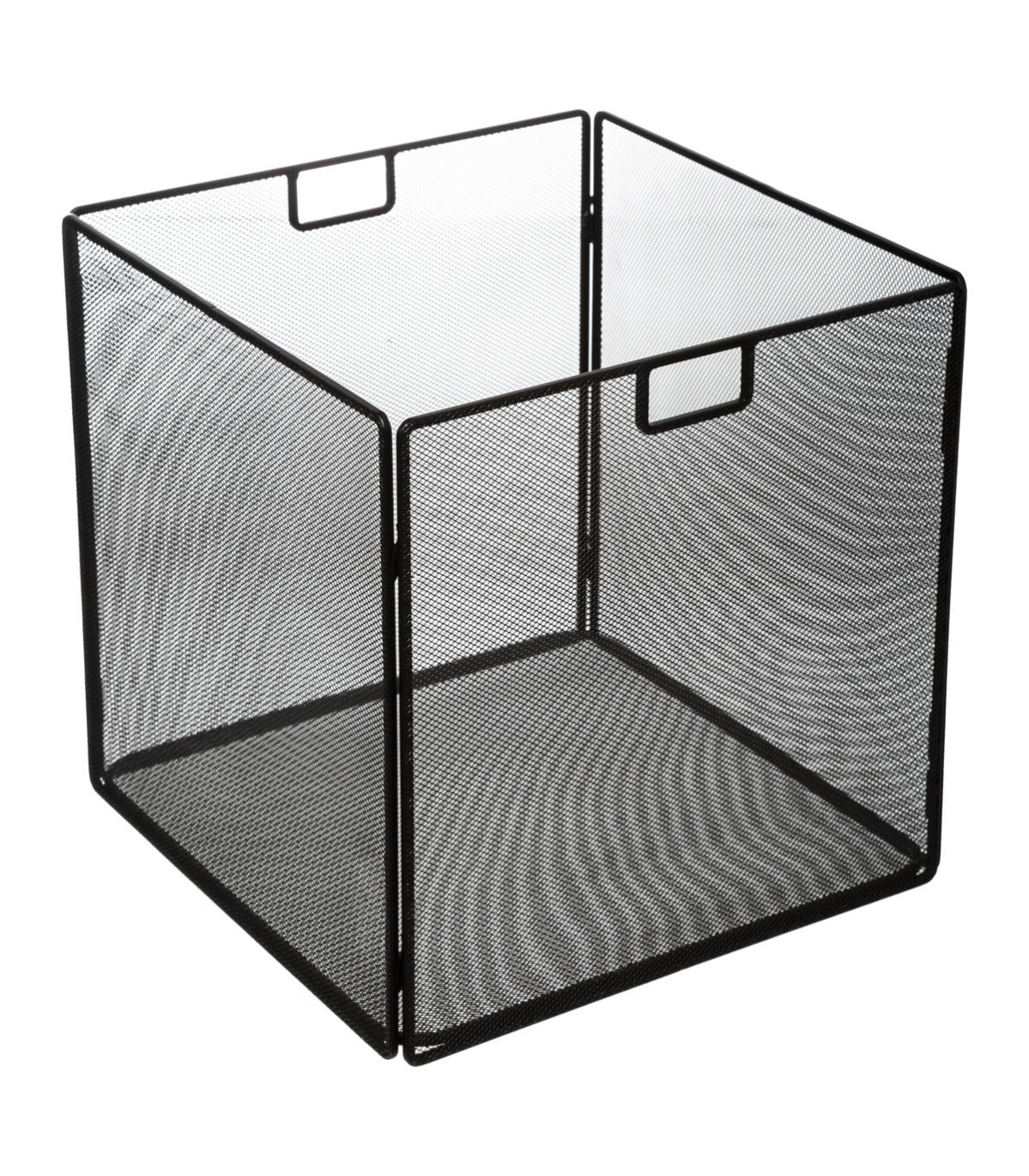 Boîte de Rangement 31 x 31 Métal Noir - FIVE | Leroy Merlin