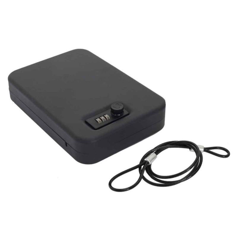 Paris Prix - Coffre-fort Portable à Code "sécurisé" 24cm Noir | Leroy ...