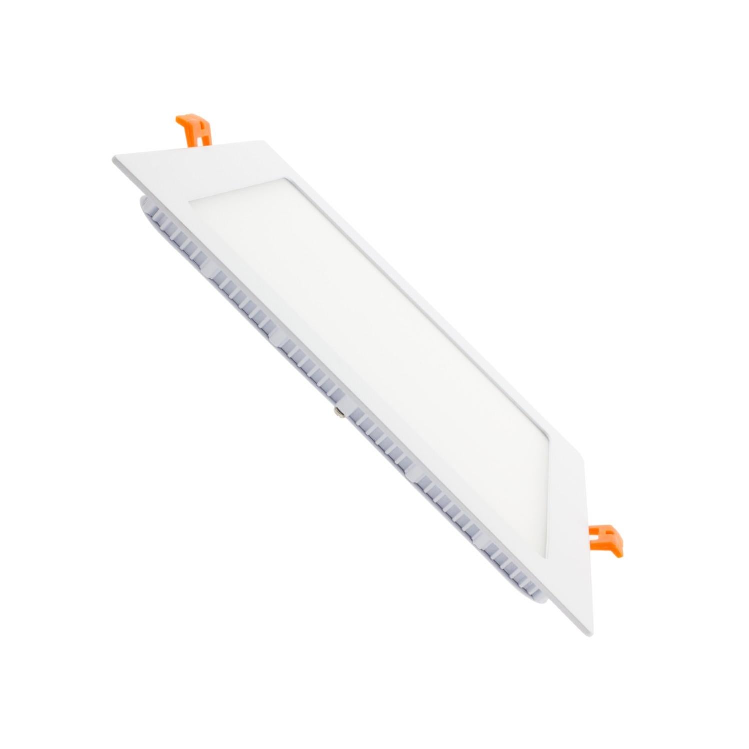 Dalle LED Carrée Extra Plate 18W Coupe 205x205 mm Blanc Chaud 2800K ...