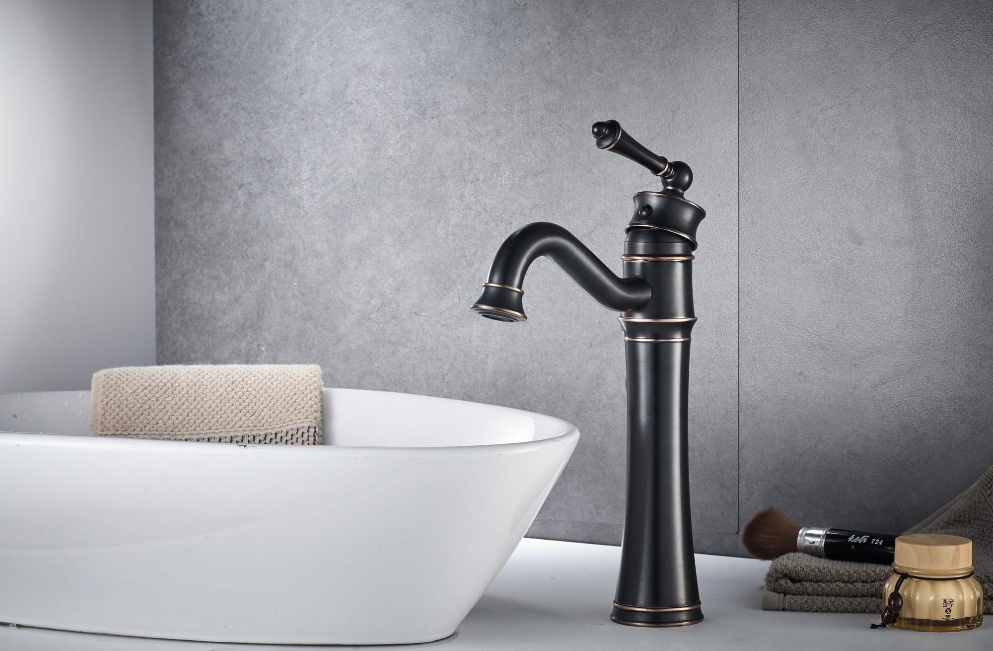 RUBINETTO DA LAVABO REA VINTAGE OLD BLACK HIGH | Leroy Merlin