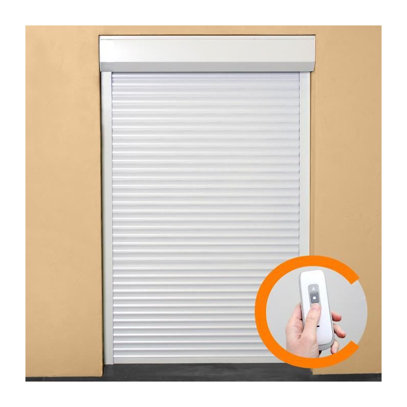 Volet roulant recoupable PVC - H 220 cmx L 120 cm - Manoeuvre ... Volet roulant recoupable PVC - H 220 cmx L 120 cm - Manoeuvre ...